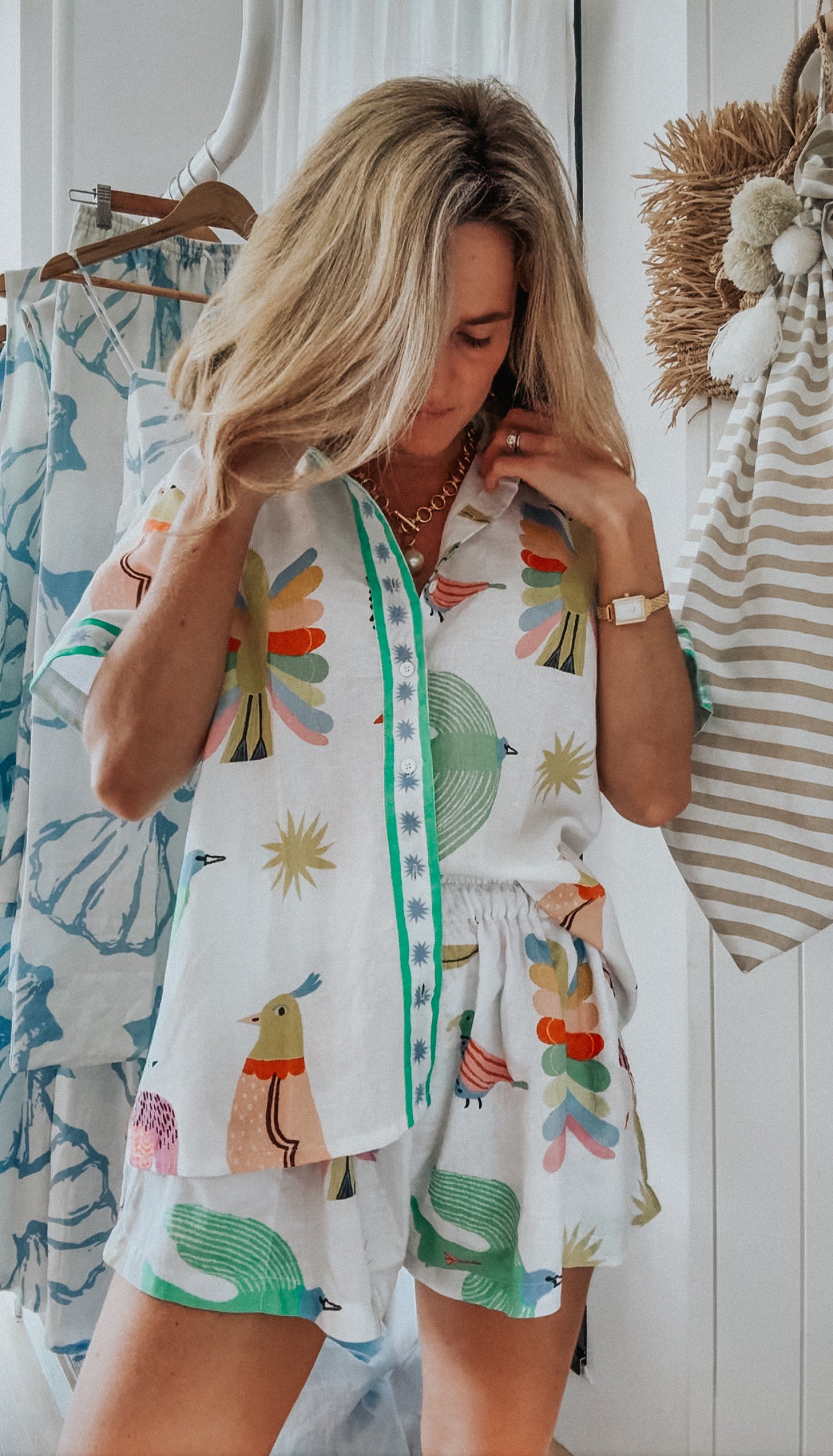 Jamie Shirt - Bird of Paradise – LJC DESIGNS